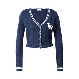 Tally Weijl Strickjacke Damen Gr&ouml;&szlig;e S blau / wei&szlig;