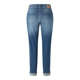 AENGELS Damen Stoffhose "AENGELS Darleen Crop Tu"dirty blau used destroyed, Gr. 34, unifarben, 92% Baumwolle, 6% Polyester, 2% Elasthan, Hosen