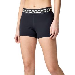 Brooks PR Elite Shorty 3" Bekleidung Damen schwarz