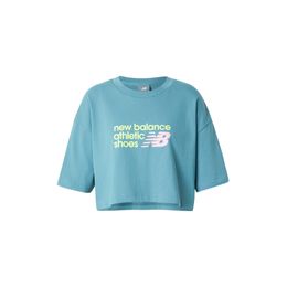 New Balance T-Shirt Damen Gr&ouml;&szlig;e L cyanblau / limone / rosa