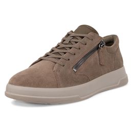 Ecco Damen Sneaker "Move W", Gr. 38, beige, Veloursleder, Basic, Schuhe, Freizeitschuh, Schn&uuml;rschuh, Halbschuh mit seitlichem Rei&szlig;verschluss