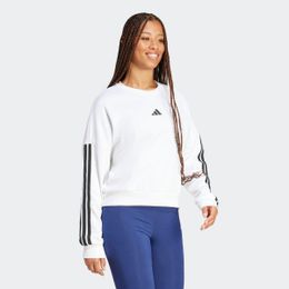 Damen Sweatshirt "W 3S FT SWT", schwarz-wei&szlig;, Gr. XS, adidas Sportswear, Obermaterial: 55% Baumwolle, 36% Polyester, 9% Viskose, Sweatshirts