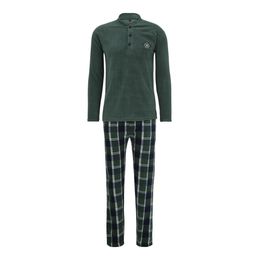 Trendyol Pyjama Herren Gr&ouml;&szlig;e M dunkelgr&uuml;n / schwarz / wei&szlig;