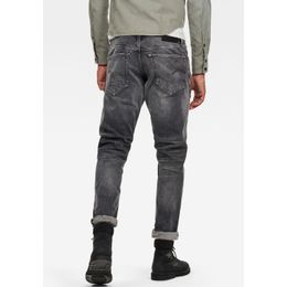 G-Star Raw G-STAR Herren Regular-fit-Jeans "3301 Straight Tapered", grau, Gr. 29, Denim/Jeans, Obermaterial: 99% Baumwolle, 1% Elasthan, Jeans