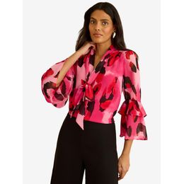 Love & Roses Bluse Damen Gr&ouml;&szlig;e XXXL pink / rosa / rot / schwarz