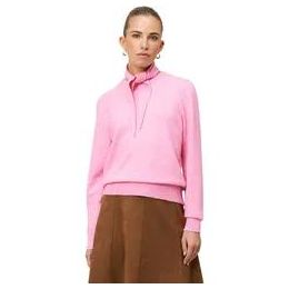 Strickpullover Zero "Damen mit Strickhalstuch", Damen, Gr. 38, blushberry pink melange, Strick, Obermaterial: 50% Polyester, 22% Polyester, 10% Polyamid, 10% Polyacryl, 5% Wolle, 3% Elasthan, unifarben, figurumspielend normal, Rundhals, weit B&uuml;ndchen, Pullover Strickpullover, Plain/ohne Details