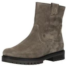 Stiefelette Gabor COMFORT "Gabor Comfort Stiefelette Veloursleder", Damen, Gr. 39, grau, Veloursleder, Schuhe Stiefelette