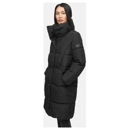 Wintermantel Navahoo "Wolkenkuss 14", Damen, Gr. L (40), schwarz, Obermaterial: 100% Polyester; Innenfutter: 100% Polyester; Wattierung: 100% Polyester; &Auml;rmelfutter: 100% Polyester, Basic, gerade knieumspielend, &Auml;rmel ohne &Auml;rmelschlitz Rippb&uuml;ndchen, M&auml;ntel Wintermantel, Winter Steppmantel