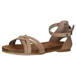 Riemchensandale COSMOS Comfort "COSMOS Comfort Sandalen Leder", Damen, Gr. 39, beige (taupe), Leder, Schuhe Riemchensandale