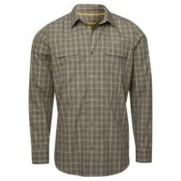 Langarmshirt HERO by John Medoox "HARRY Kent Hemd Langarm", Herren, Gr. XL, gr&uuml;n check, Flanell, 60% Baumwolle, 40% Polyester, regular fit, Shirts Langarmshirt, Regular Fit Casual Funktionsmaterial f&uuml;r Herren