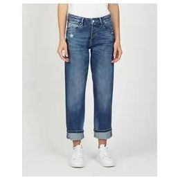 Comfort-fit-Jeans Gang "Gang Jeans Straight Fit 94THELMA", Damen, Gr. 26, blau (denim blau), 90% Baumwolle, 2% Elasthan, 8% Polyester, Jeans