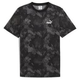 T-Shirt Puma "Essentials Camo T-Shirt Herren", Herren, Gr. XL, schwarz, 100% Baumwolle, regular fit, Rundhals, Shirts T-Shirt