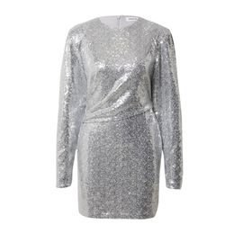 EDITED Kleid 'Adriana' Damen Gr&ouml;&szlig;e 38 silber Winterkleid