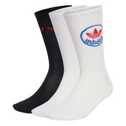 adidas originals Socken 'Trefoil' Damen Gr&ouml;&szlig;e 31/33 blau / rot / schwarz / wei&szlig;