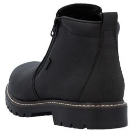 Rieker Herren Winterstiefelette, Gr. 41schwarz, Glattleder, unifarben, Basic, Schuhe, Winterboots, Outdoorstiefelette mit RiekerTEX-Membran