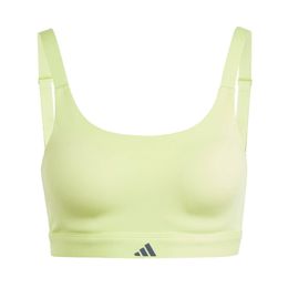adidas Performance Sport-BH 'Tailored Impact Luxe High-Support' Damen Gr&ouml;&szlig;e S limette / petrol