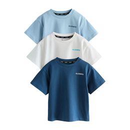 Smallsaints T-Shirt Jungen Gr&ouml;&szlig;e 98 hellblau / petrol / wei&szlig;