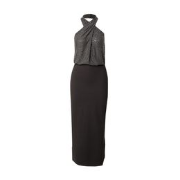 Karen Millen Kleid Damen Gr&ouml;&szlig;e 38 schwarz / silber Winterkleid