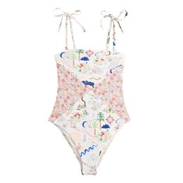 next Badeanzug 'Cath Kidston' Damen Gr&ouml;&szlig;e XXL blau / honig / mint / rosa