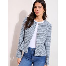 Friends Like These Blazer Damen Gr&ouml;&szlig;e 42 taubenblau / schwarz / wei&szlig;