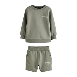 Smallsaints Set: Sweatshirt und Shorts Jungen Gr&ouml;&szlig;e 92 beige / khaki