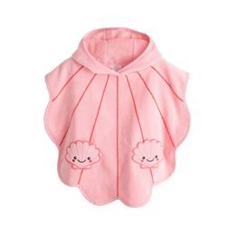 next Poncho M&auml;dchen Gr&ouml;&szlig;e 116 pink / dunkelpink / schwarz