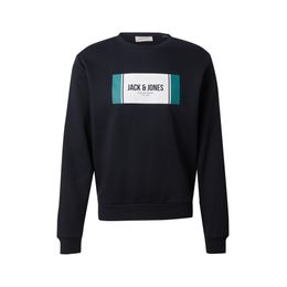 Jack & Jones Jack & Jones Sweatshirt 'JJHAYATO' Herren Gr&ouml;&szlig;e XXL gr&uuml;n / schwarz / wei&szlig;