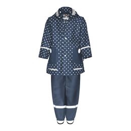 Playshoes Funktionsanzug 'Punkte' Jungen Gr&ouml;&szlig;e 80 marine / offwhite
