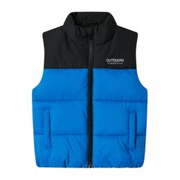 name it Weste 'NMMMOLE' Jungen Gr&ouml;&szlig;e 116 blau / schwarz