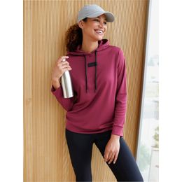 Catamaran Sports Damen Sweatshirt mit weitenregulierbarer Kapuze, bordeaux, Gr&ouml;&szlig;e 36/38