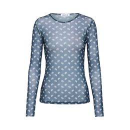 EDITED Shirt 'Giovanna' Damen Gr&ouml;&szlig;e L blau / wei&szlig;