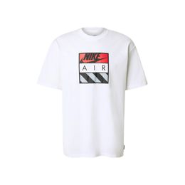 Nike Sportswear T-Shirt 'AIR' Herren Gr&ouml;&szlig;e S rot / schwarz / wei&szlig;