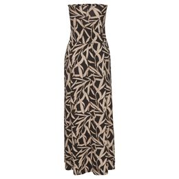 S.oliver Kleid Damen Gr&ouml;&szlig;e 36 beige / taupe / orange / schwarz Sommerkleid