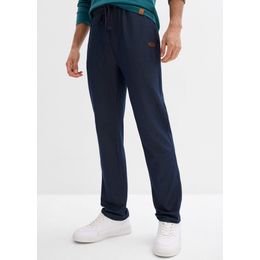 bonprix Jogginghose in Denimoptik, blau, Gr.48/50 (M), L&auml;ssige Jogginghose im Regular Fit mit komfortablem Bund, 70% Baumwolle