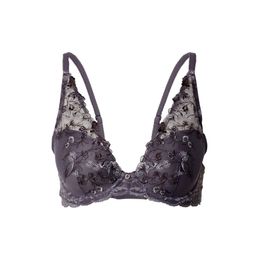 Triumph BH 'Sensual Spotlight' Damen Gr&ouml;&szlig;e 90 dunkelgrau / schwarz / wei&szlig;