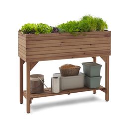 Tchibo - Hochbeet - 110x40x90cm - silber - Holz / Stahl / Polyethylen