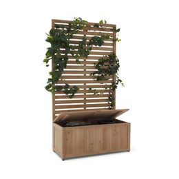 Tchibo - 2-in-1-Sichtschutz-Stauraumbank-Modul - 98x44x180cm - schwarz - Holz / Stahl / Polypropylen