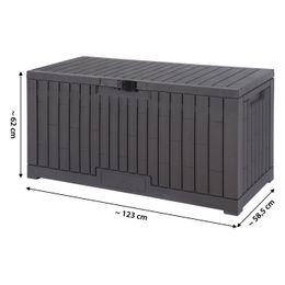 Tchibo - Kunststoff-Kissenbox - 58,5x123x62cm - Polypropylen / Aluminium