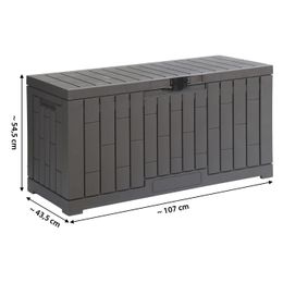 Tchibo - Kunststoff-Kissenbox - 43,5x107x54,5cm - Polypropylen / Aluminium