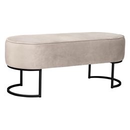 Eglo Bank &raquo;Aviklo&laquo; - 104x39x42cm - schwarz - Polyester / Schaumstoff / Metall