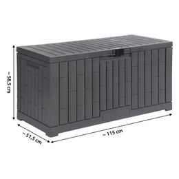 Tchibo - Kunststoff-Kissenbox - 51,5x115x58,5cm - Polypropylen / Aluminium