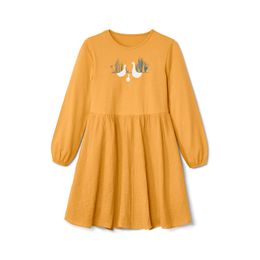 Tchibo - Kinder-Webkleid - M&auml;dchen - Gr. 134/140 - gelb