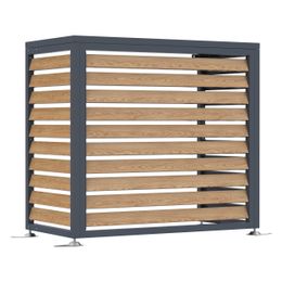 Tchibo - W&auml;rmepumpenabdeckung - 100x50x92cm - braun - Stahl