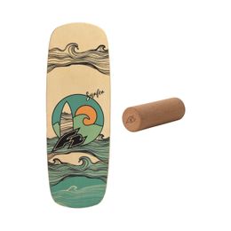 Tchibo - F2 Balance Board Set Pill mit Korkrolle - mehrfarbig