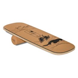 Tchibo - F2 Cork Balance Board Set Pill mit Korkrolle - schwarz