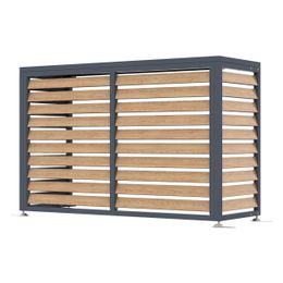 Tchibo - W&auml;rmepumpenabdeckung - 140x50x92cm - braun - Stahl