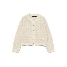 V&eacute;ro Moda Vero Moda Strickjacke 'VMHEATHER' Damen Gr&ouml;&szlig;e M beige