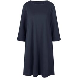 Green Cotton - Jersey-Kleid Ivy, blau, Gr. 40 / M - Baumwolle