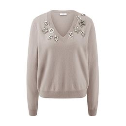 Riani - V-Pullover, beige, Gr. 36/38 - Wolle