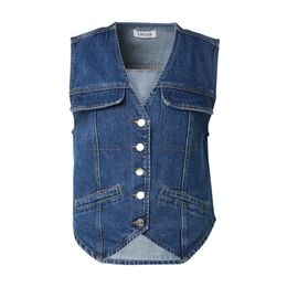 EDITED Weste 'Bailey' Damen Gr&ouml;&szlig;e M blau / blue denim